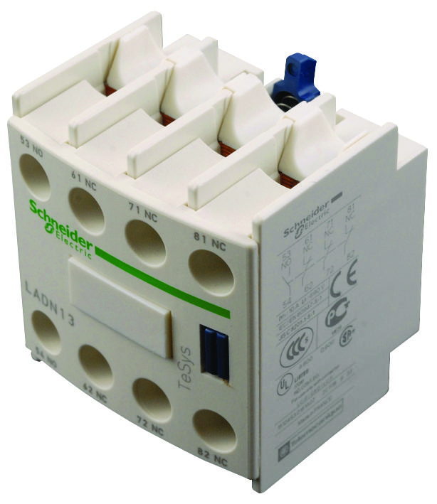 LADN13 - Schneider Electric - Auxiliary Contact, Schneider TeSys D CAD ...