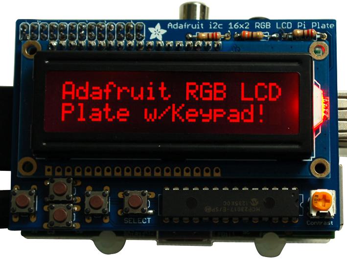 1110 - Adafruit - LCD and Keypad Kit, 16x2, RGB