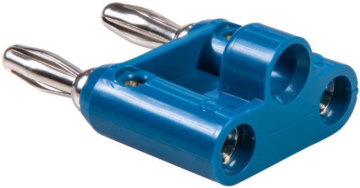 MDP-6 - Pomona - Stackable Double Banana Plug with Cable Guide, Blue