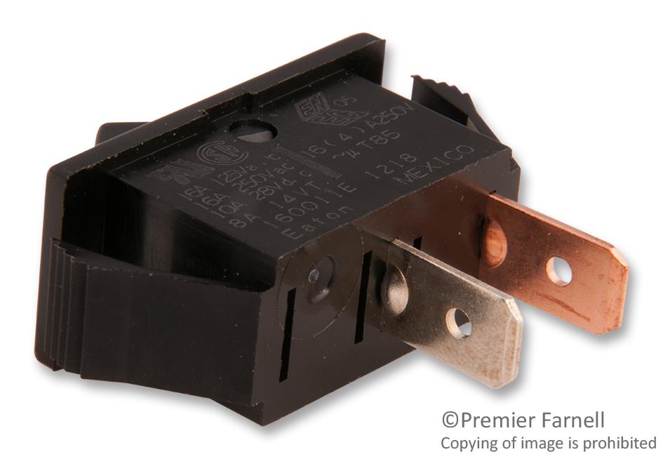 160011E - Eaton - Rocker Switch, Non Illuminated, SPST