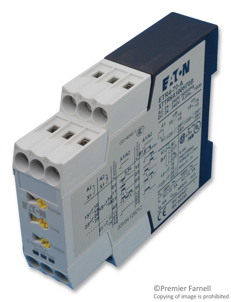 ETR4-70-A - Eaton Moeller - Time Delay Relay, 240 VDC, 0.05 s