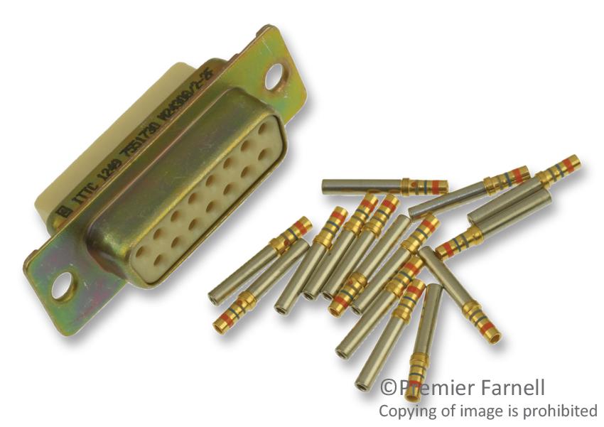 M24308/2-2F - Itt Cannon - D Sub Connector, DB15, Standard