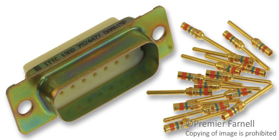 DAMA15P - Itt Cannon - D Sub Connector, 15 Contacts, Plug