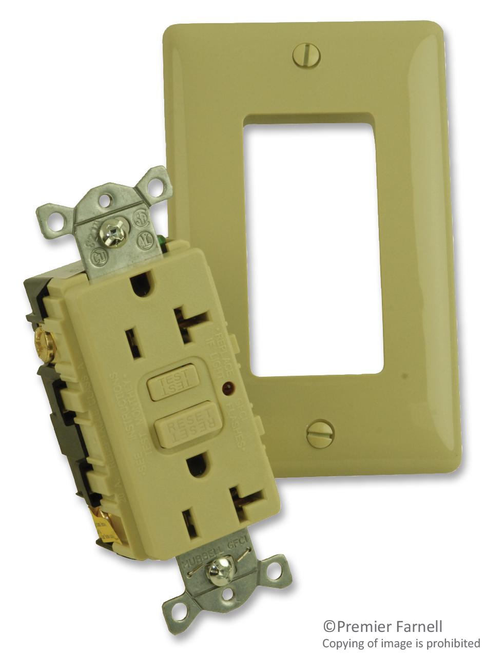GF20ILA - Hubbell Wiring Devices - GFCI, RECEPTACLE, 5-20R