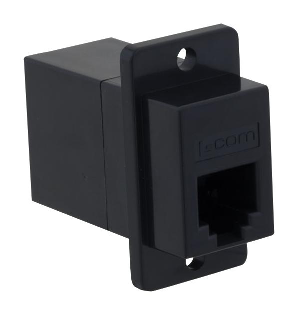 ECF5046S-BK - L-com - In-Line Adapter, CAT3, RJ12