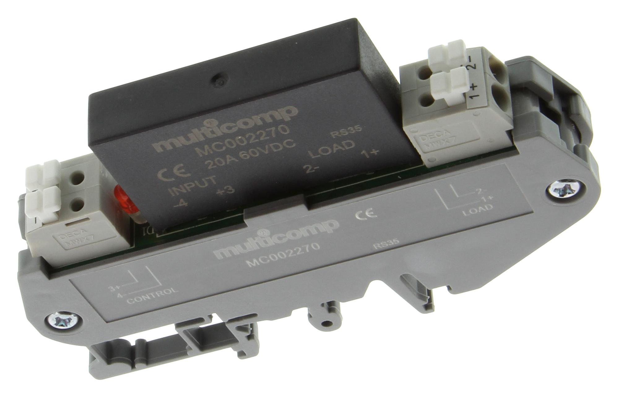 MC002270 - Multicomp Pro - Solid State Relay, 1-CH, 20 A