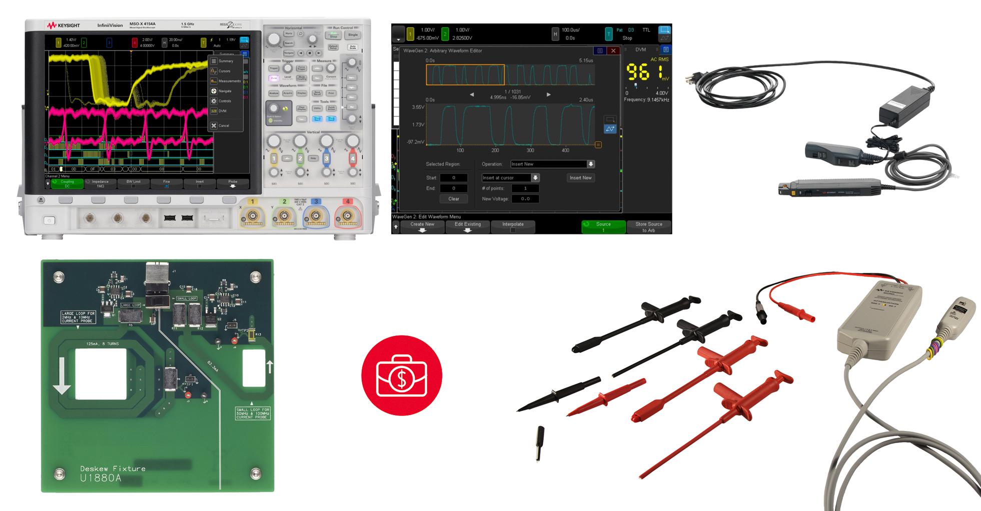 MSOX4154PWR - Keysight Technologies - Oscilloscope Kit, Power Better ...