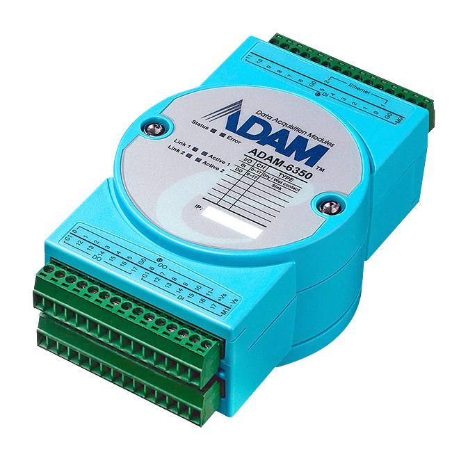 ADAM-6350 - Advantech - Digital Input/Output Module, 18 Channel, IoT OPC UA Ethernet I/O