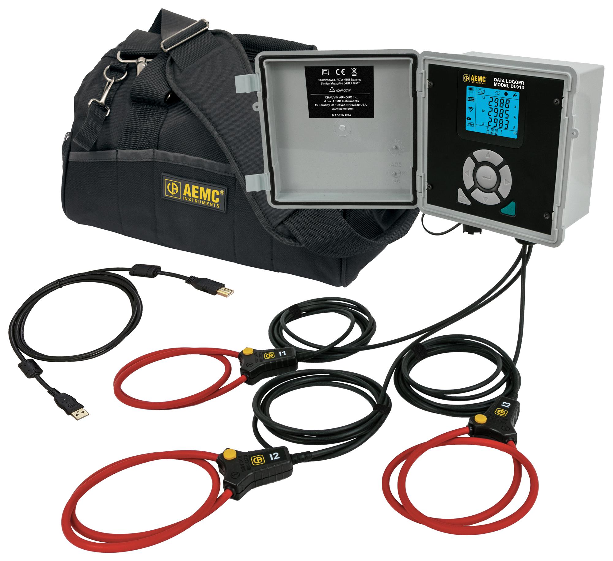 DL913 - Aemc Instruments - Data Logger, AC Current, 3 Channel