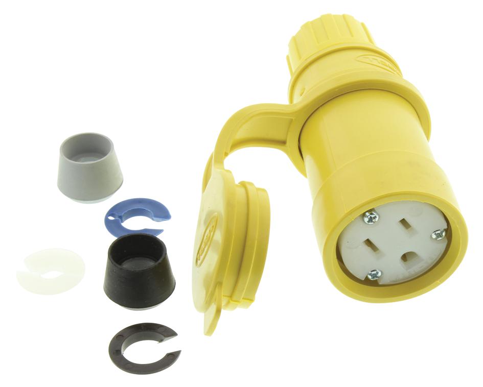 HBL15W47 - Hubbell Wiring Devices - Power Entry Connector, Power Entry ...