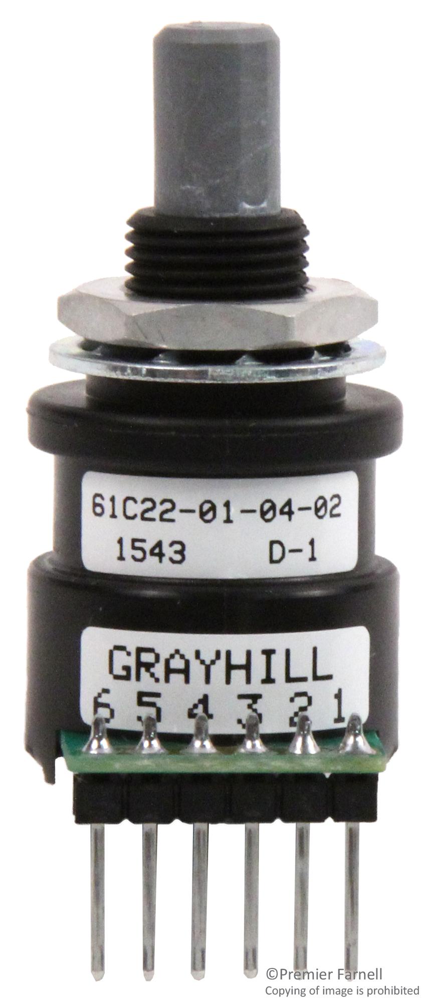 61C22-01-04-02 - Grayhill - Rotary Encoder, Optical, Incremental