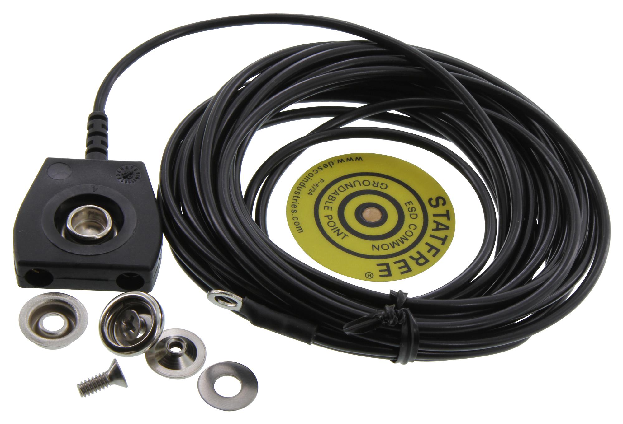 14213 - Desco - Common Point Ground Kit, Black, 15ft