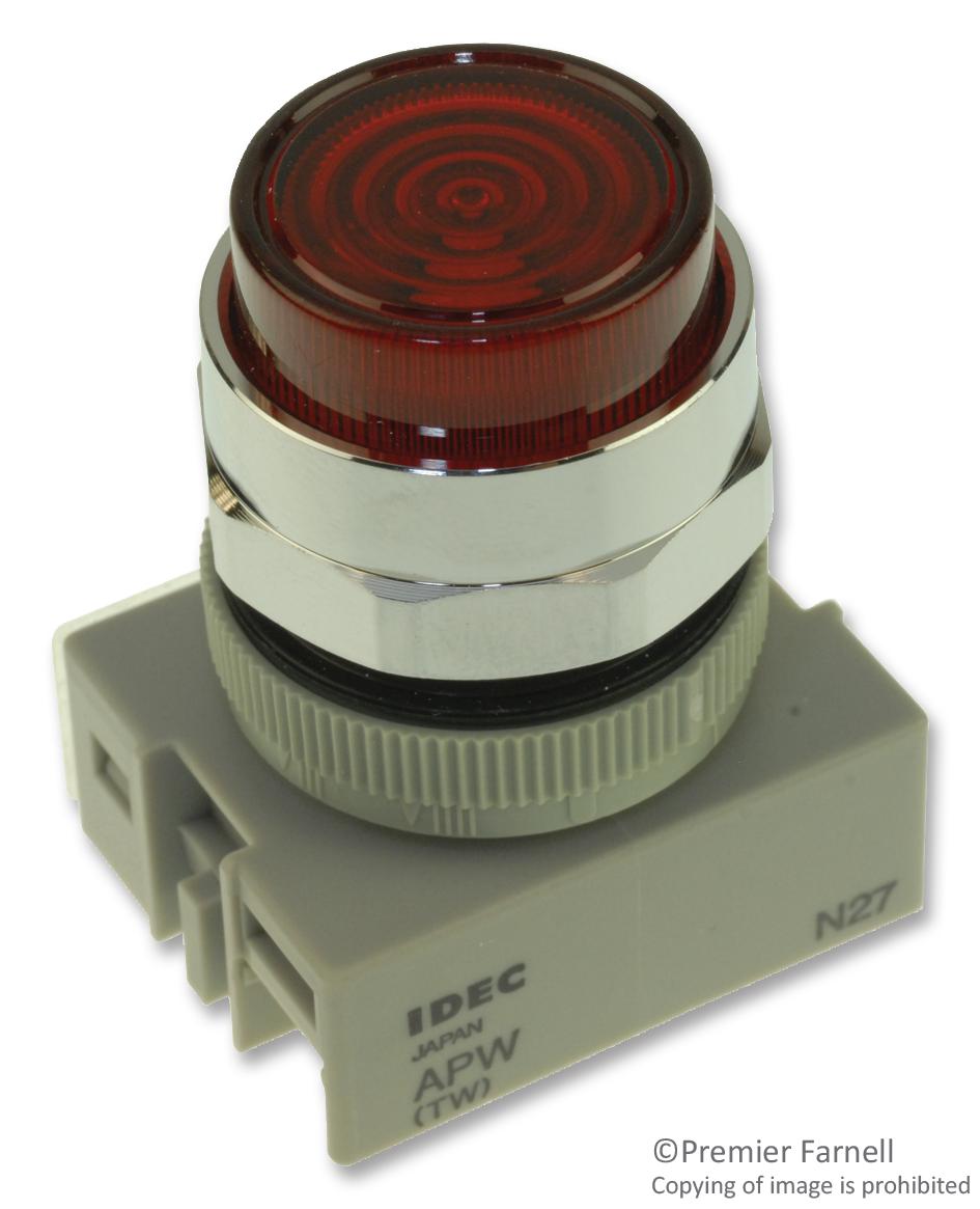 APW199D-R-120V - Idec - LED Panel Mount Indicator, Pilot Light, Red