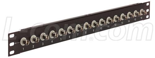 PR175B16BLK - L-com - Patch Panel, BNC Patch Panel, 16 Ports