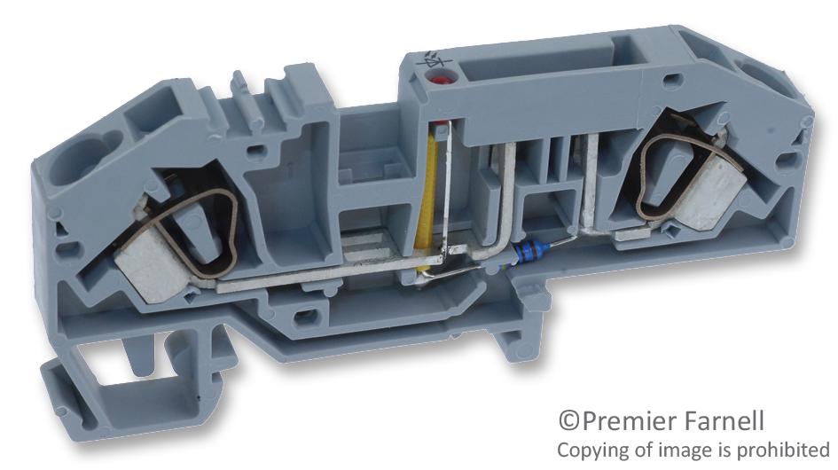 282-698/281-434 - Wago - Fused Terminal Block, 2 Positions, 24 AWG