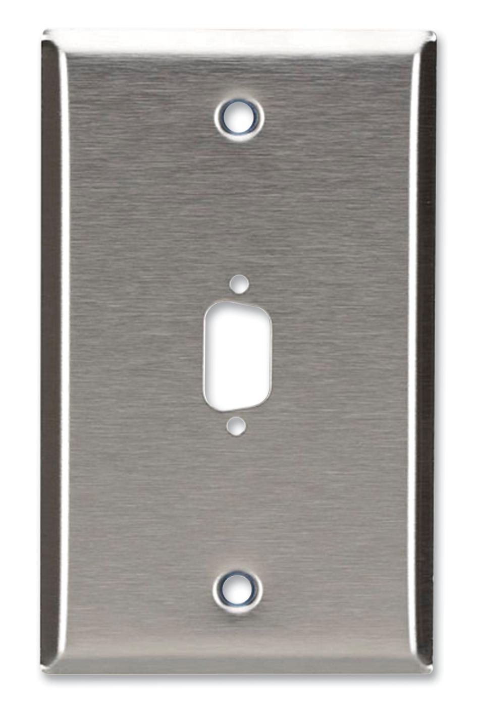 WP070 - Black Box - Faceplate, Wall Plate, D Sub 9 Position Connectors