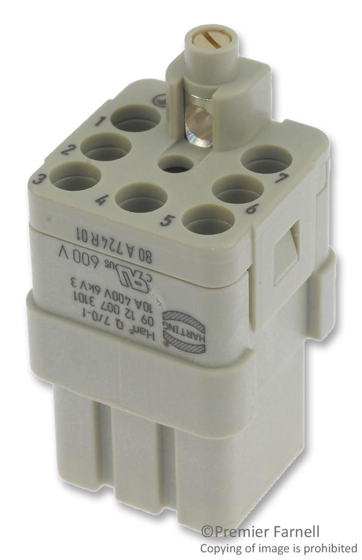 09120073101 - Harting - Heavy Duty Connector, Power-Signal, UL508