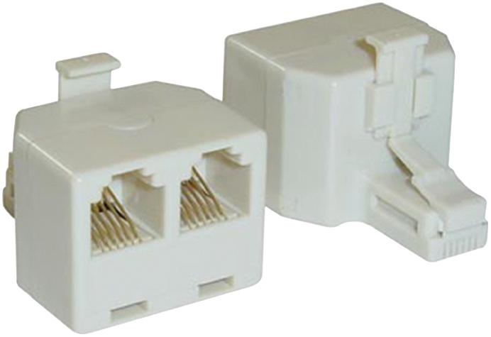 8588-0075A - Multicomp - In-Line Adapter, RJ12, RJ12