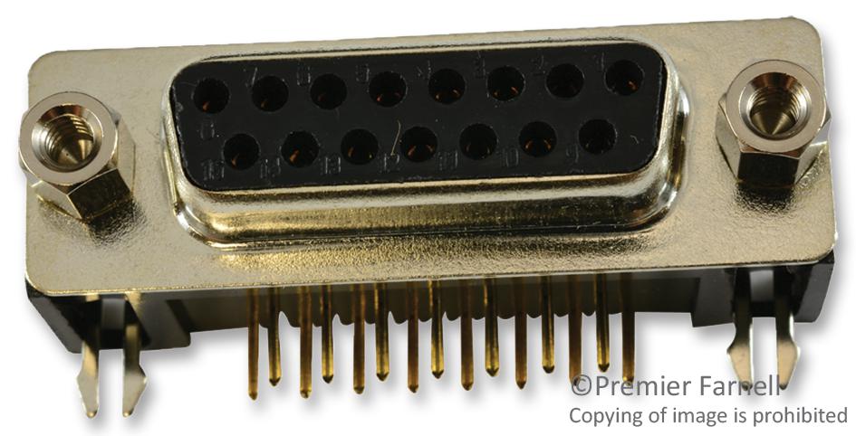 SPC15281 - Multicomp - D Sub Connector, 15 Contacts, Receptacle