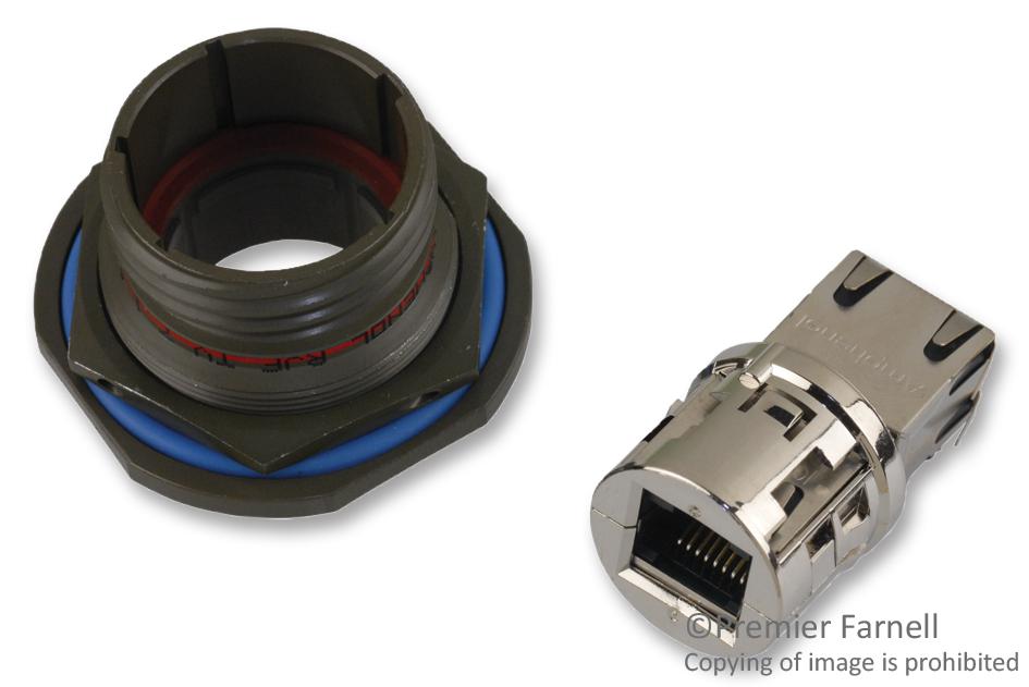 RJFTV71G - Amphenol Pcd - In-Line Adapter, RJ45, RJ45