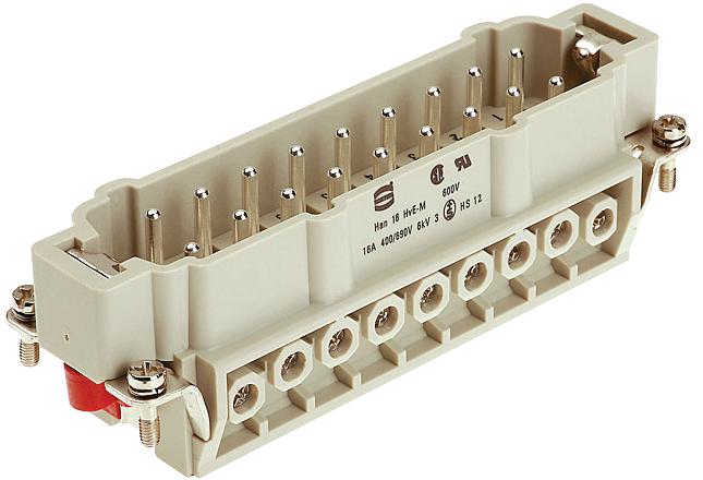 09340162601 - Harting - Heavy Duty Connector, 16+PE, 2 Additional Contacts