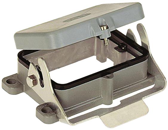 09300480317 - Harting - Heavy Duty Connector, Metal Cover, Low profile