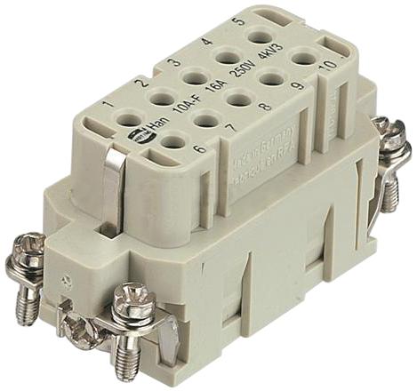 09200103101 - Harting - Heavy Duty Connector, 10+PE, UL508