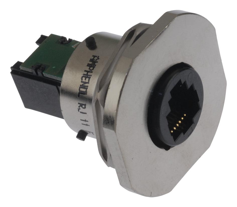 RJ11F71N - Amphenol Pcd - Modular Connector, RJ45 Bayonet Jack, 1 x 1 ...