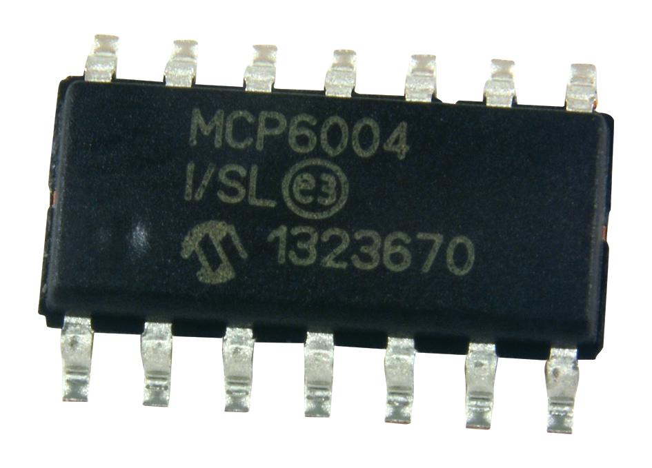 MCP6004-I/SL - Microchip - Operational Amplifier, Quad, 4 Channels