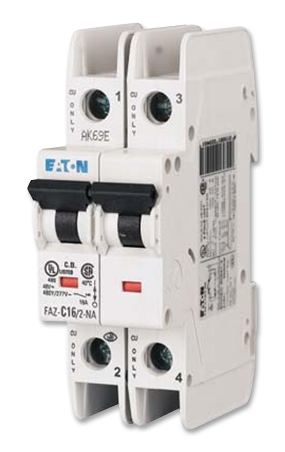 FAZ-D2/2-RT - Eaton Cutler Hammer - Thermal Magnetic Circuit Breaker ...
