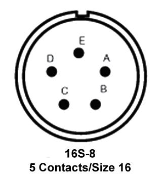 MS3100F16S-8S - Itt Cannon - Circular Connector, MIL-DTL-5015 Series ...
