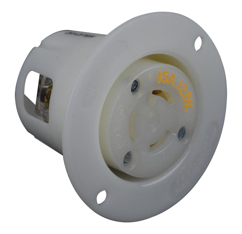 HBL4715C - Hubbell Wiring Devices - Power Entry Connector, Power Entry ...