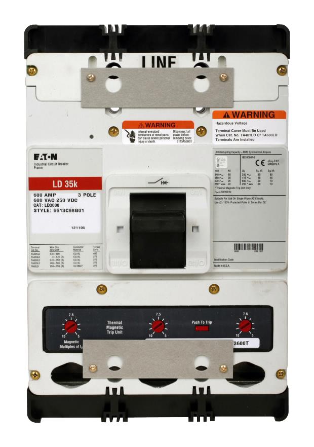 LD3600WK - Eaton Cutler Hammer - Thermal Magnetic Circuit Breaker, C ...