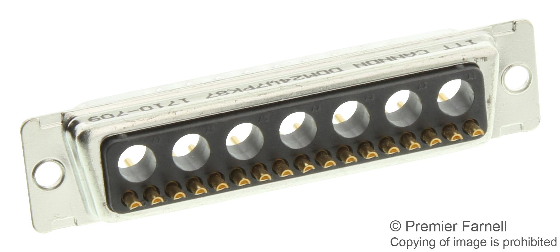 DDM24W7PK87 - Itt Cannon - Combination Layout D Sub Connector, 680M ...
