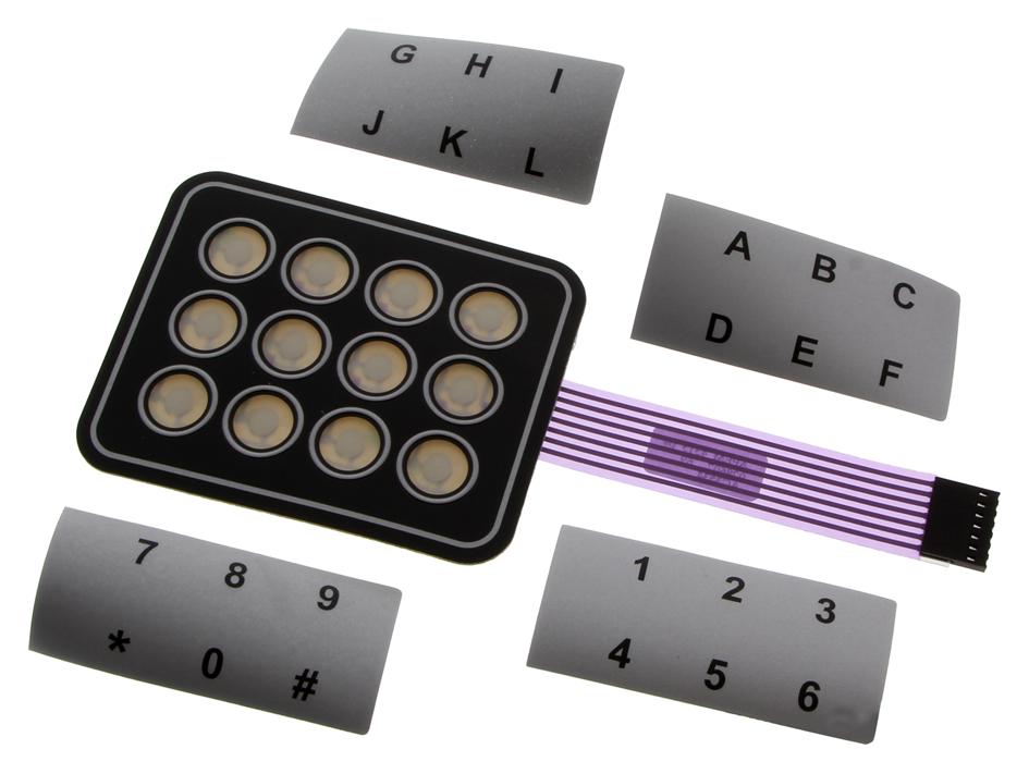 AC3560 - Apem - Keypad, 3 x 4, Matrix