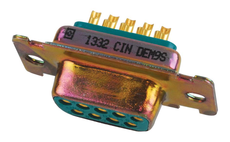DEM9S - Cinch Connectivity Solutions - D Sub Connector, DB9, 9 Contacts