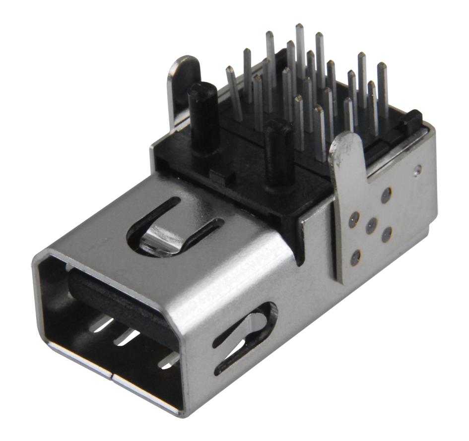 105081-0001 - Molex - DisplayPort Connector, 20 Contacts, Receptacle