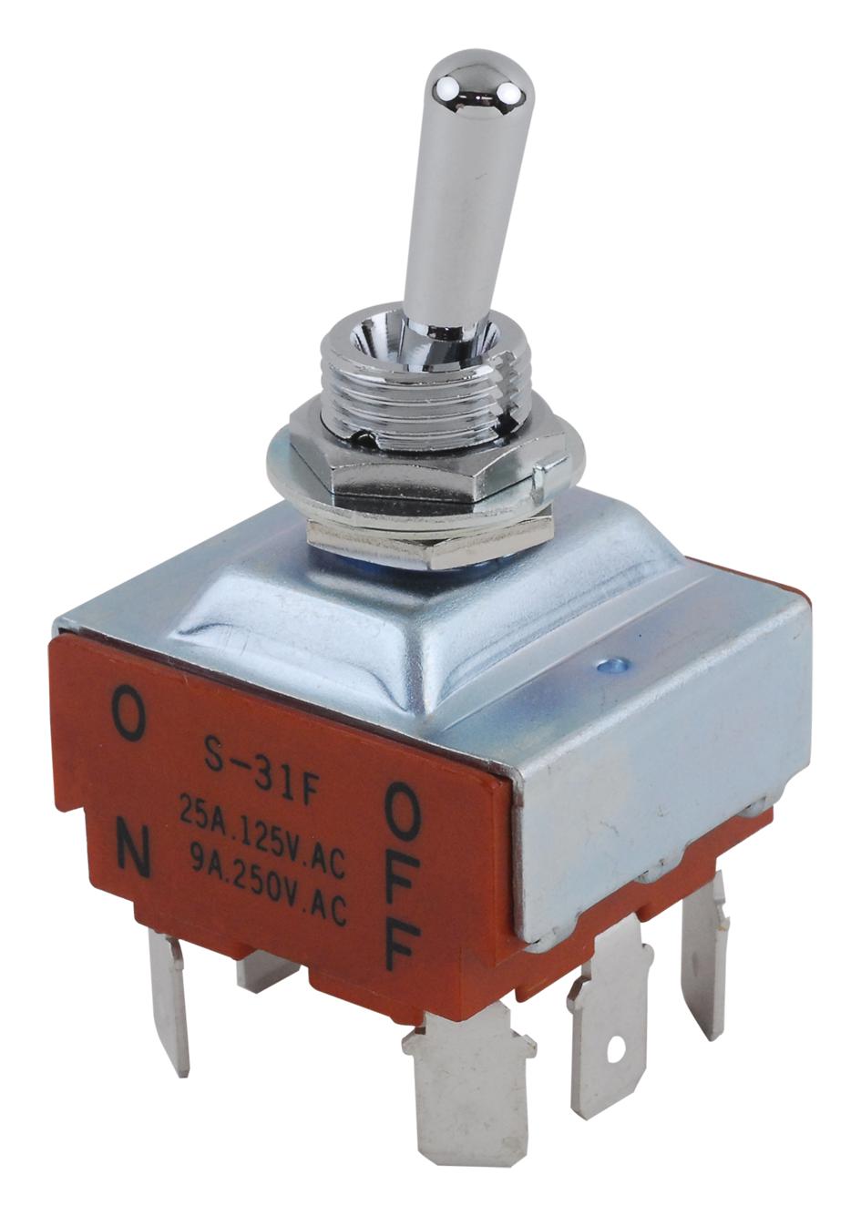 S31F - Nkk Switches - Toggle Switch, On-Off, 3PST
