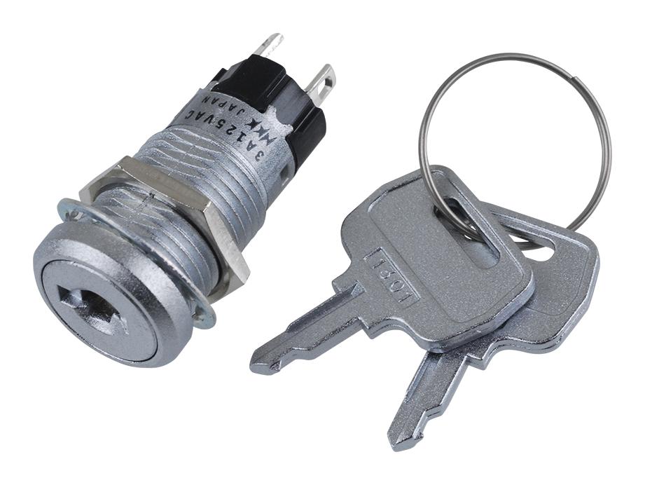 SK13DAW01 - Nkk Switches - Keylock Switch, On-Off-On, SPDT
