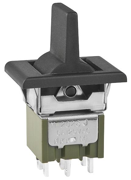 M2028TJW01-GA-1A - Nkk Switches - Rocker Switch, (On)-Off-(On), DPDT