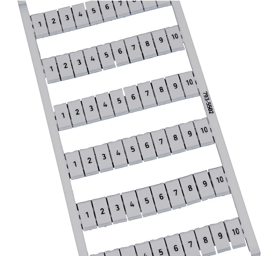 793-5502 - Wago - Terminal Block Marker, Terminal Marker, Din Rail ...