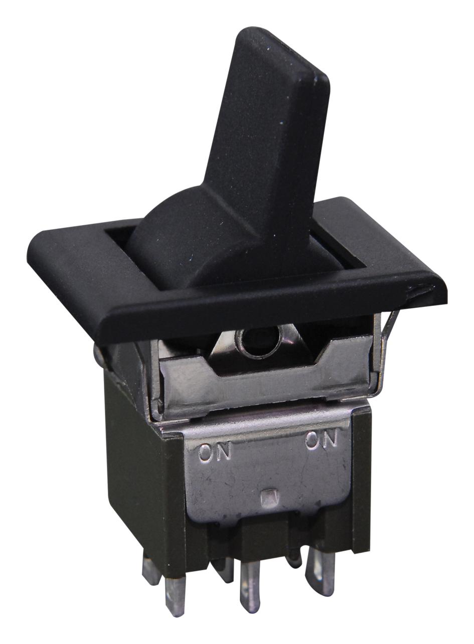 M2022TJW01-GA-1A - Nkk Switches - Rocker Switch, On-None-On, DPDT