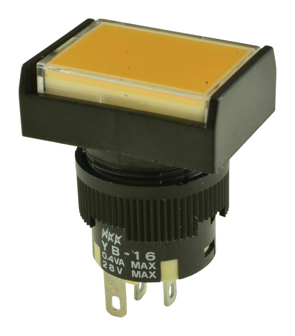 YB16RKG01-5D-JD - Nkk Switches - Pushbutton Switch, YB Series, 16 mm