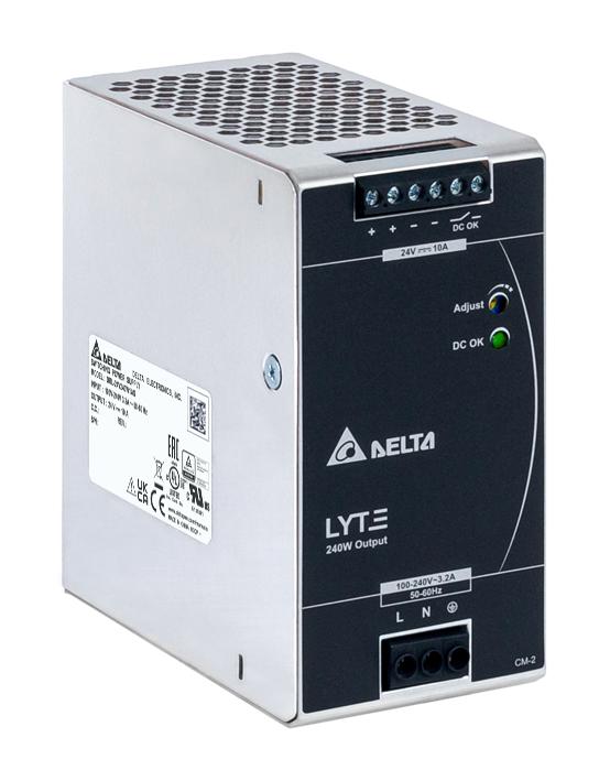 DRL-24V240W1AA - Delta Electronics / Power - AC/DC DIN Rail Power ...