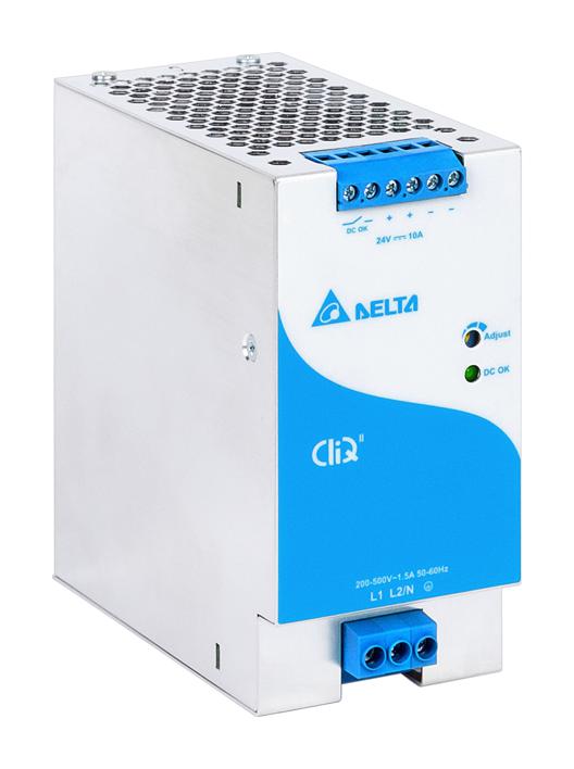 DRP-24V240W2BN - Delta Electronics / Power - AC/DC DIN Rail Power ...