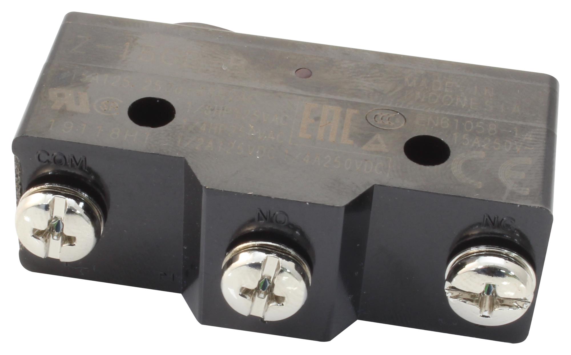 Z-15GD-B - Omron Industrial Automation - Microswitch, Standard, Short Spring Plunger