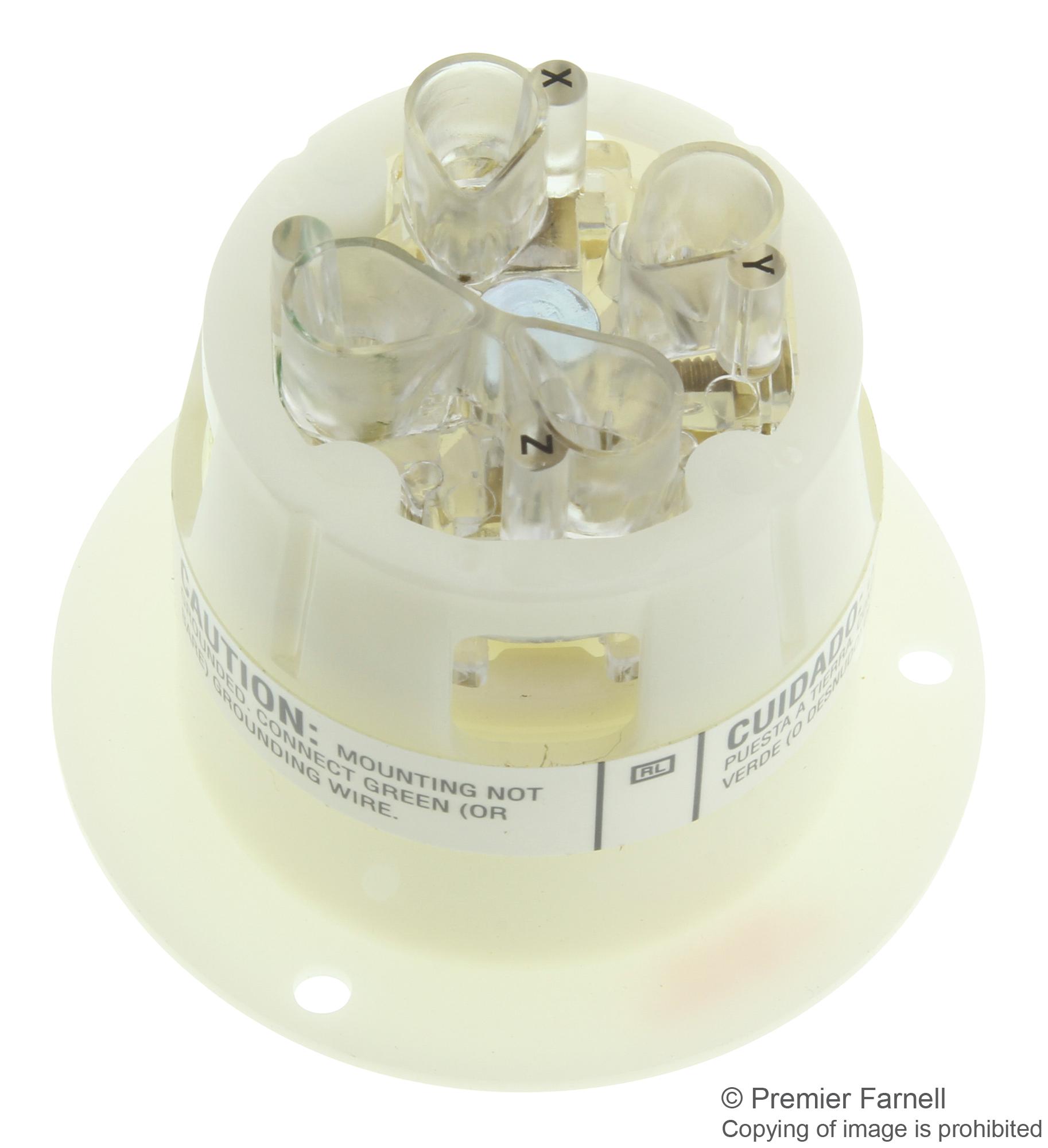 HBL2735 - Hubbell Wiring Devices - Power Entry Connector, Electrical AC ...