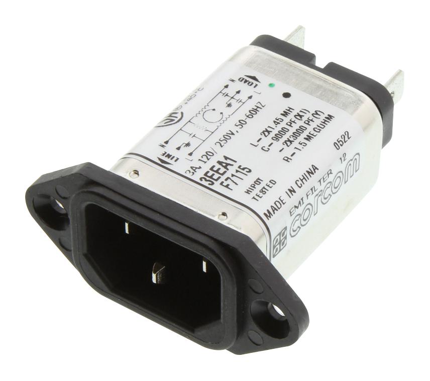 6609000-4 - Corcom - Te Connectivity - Filtered IEC Power Entry Module ...