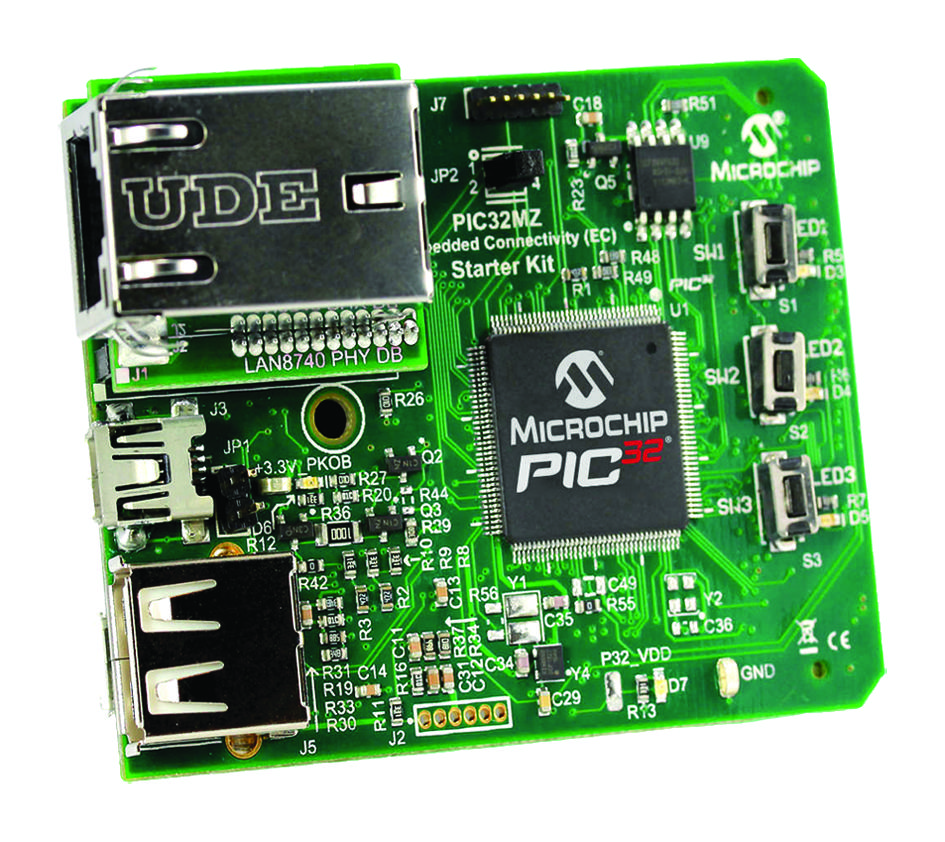 DM320006-C - Microchip - Starter Board, PIC32MZ EC Ethernet PHY ...