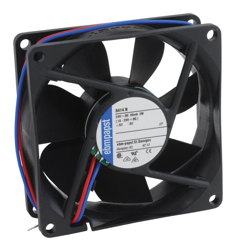 8414N - Ebm-papst - DC Axial Fan, 24 V, Square